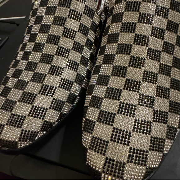 Alberto Fellini | Shoes | Nib Alberto Fellini Checkered Jeweled Loafers ...